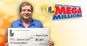 Winner Winston Hunt and Friends | Louisiana Lottery