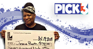 Winner Jessie L. Booth | Louisiana Lottery